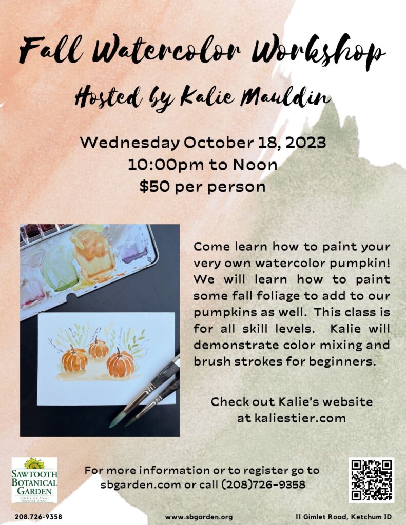 Fall Watercolor Workshop - Visit Sun Valley